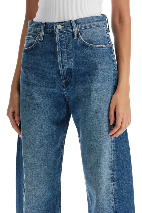 AGOLDE Luna Pieced Curve Jeans - Blue