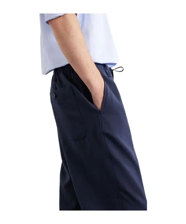 Dries Van Noten Straight-leg Drawstring Trousers - Blue