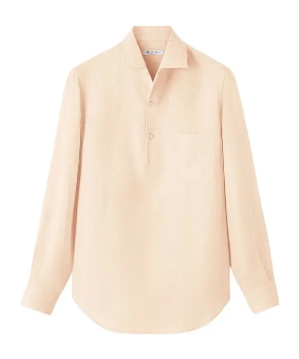 Loro Piana Long-sleeved Shirt - Distorted Orange