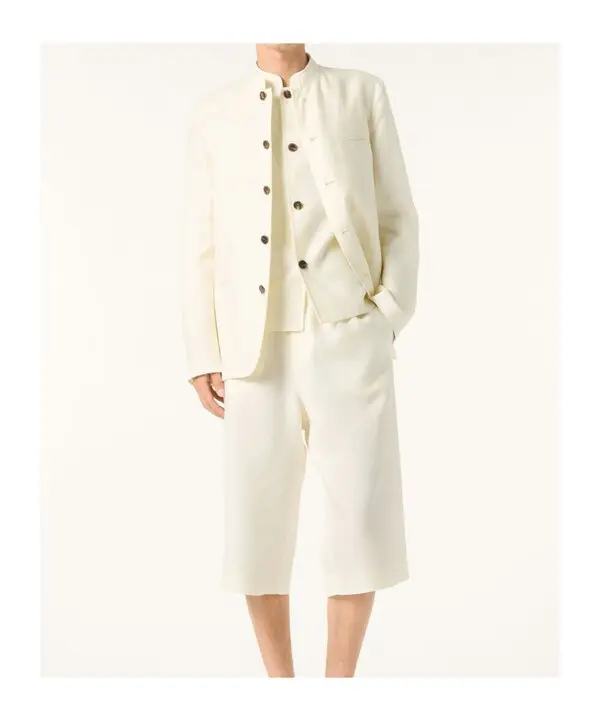 Loro Piana Long Sleeve Stand Collar Jacket