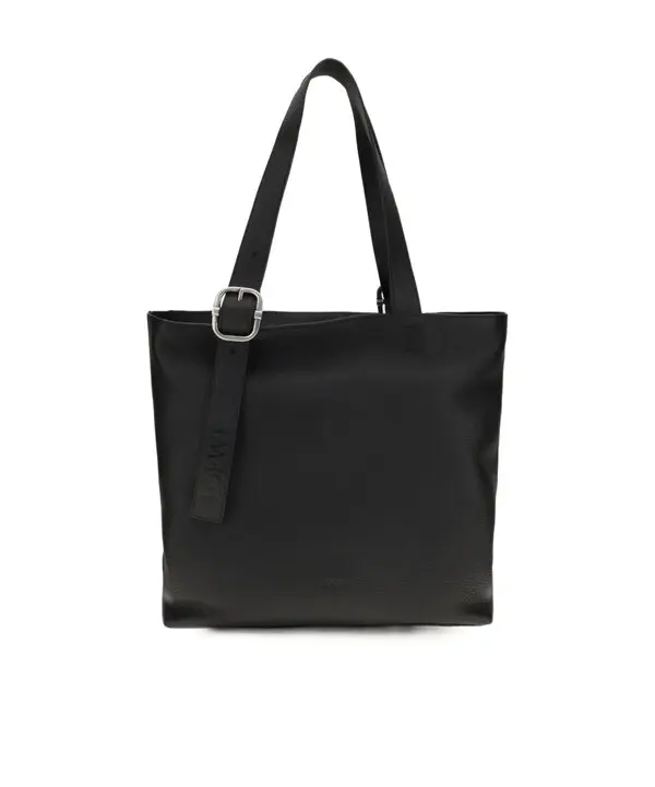 Loewe Loop Leather Tote Bag - Black