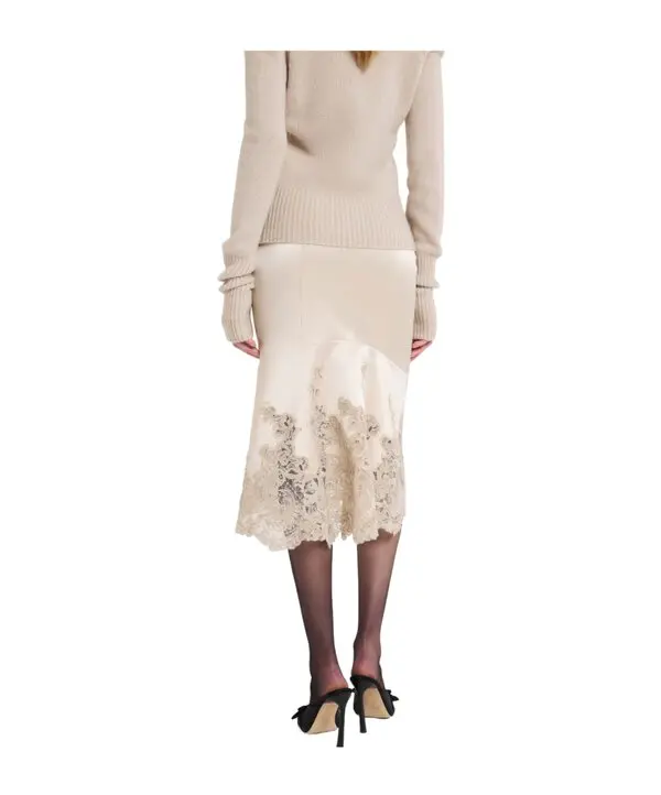 Ermanno Scervino Lace Ruffle Skirt