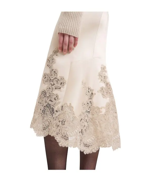 Ermanno Scervino Lace Ruffle Skirt