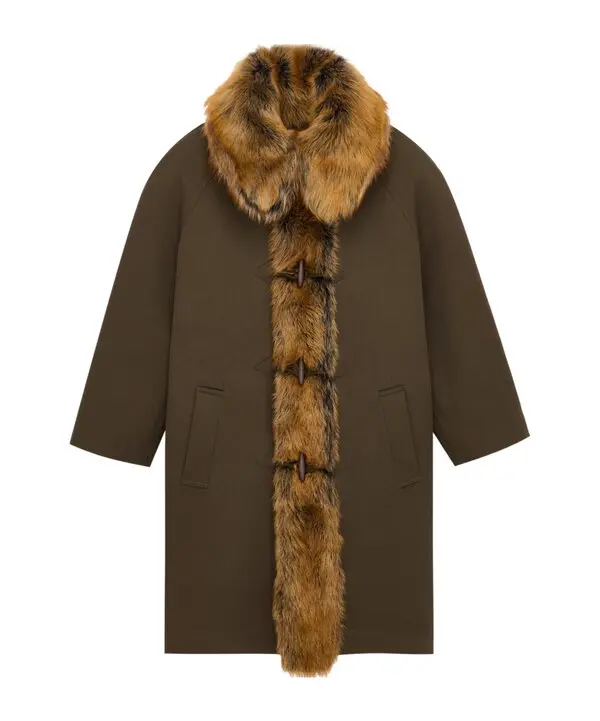 Saint Laurent Long-sleeved Coat - Green