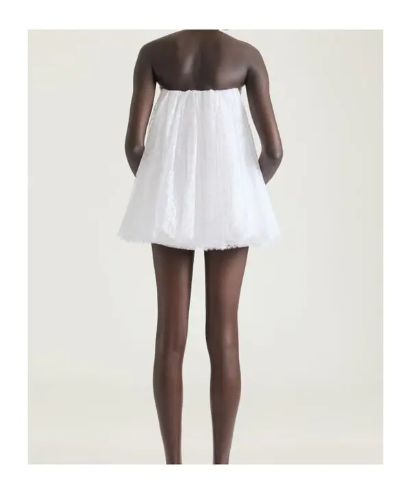 Givenchy Bustier Cape Back Dress In Lace