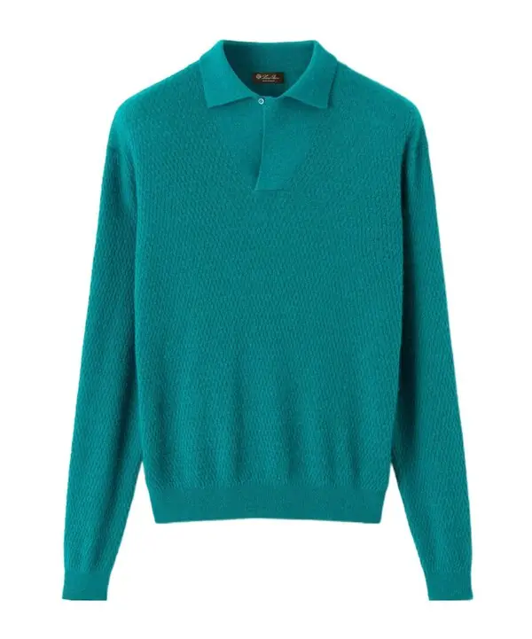 Loro Piana Kudle Polo Sweater - Nature Illusion