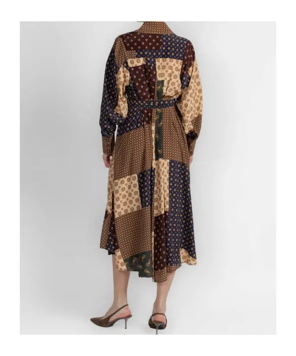 Zimmermann Patchwork Print Midi Dress