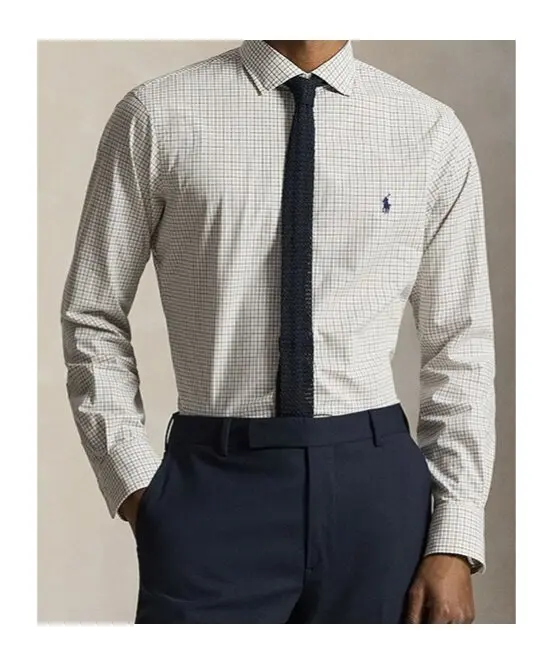 Polo Ralph Lauren Custom Fit Gingham Stretch Poplin Shirt