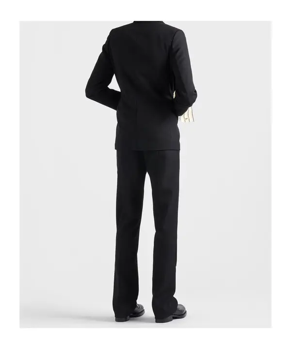 Prada Straight-leg Tailored Wool Trousers