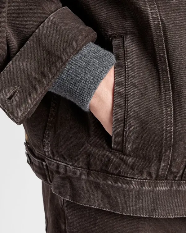 Prada Wool And Cashmere Polo Sweater