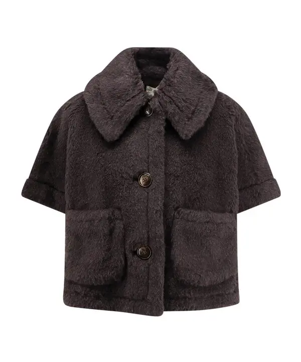 Max Mara Short-sleeved Cape - Black