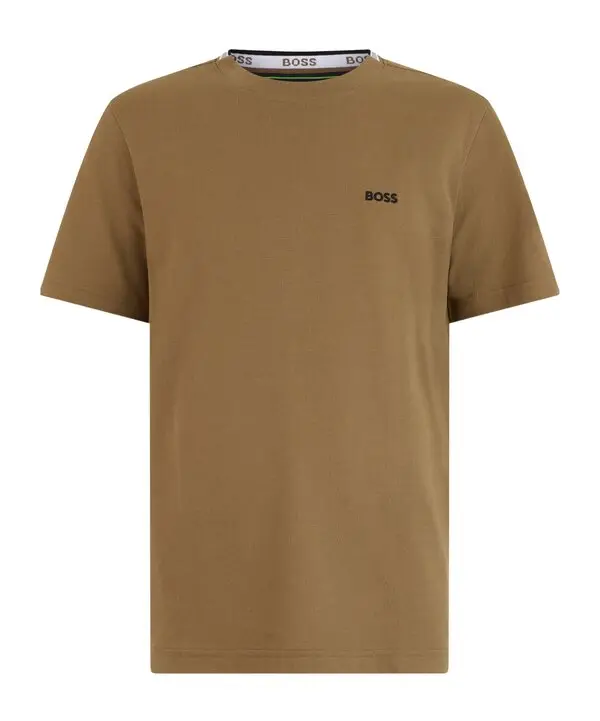 Hugo Boss Logo Cotton T-shirt - Brown
