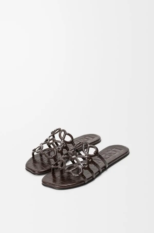 Loewe Petal Anagram Slide Sandals