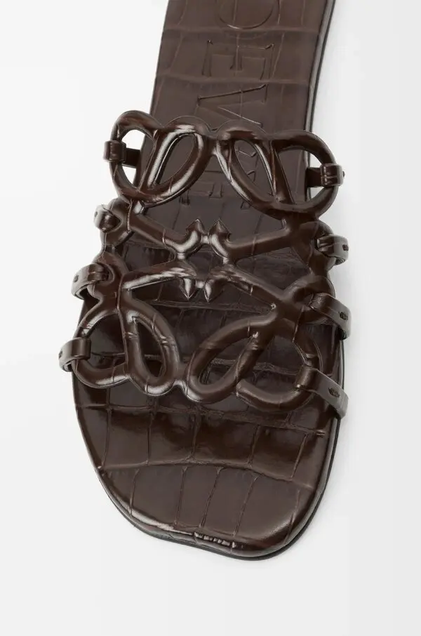 Loewe Petal Anagram Slide Sandals