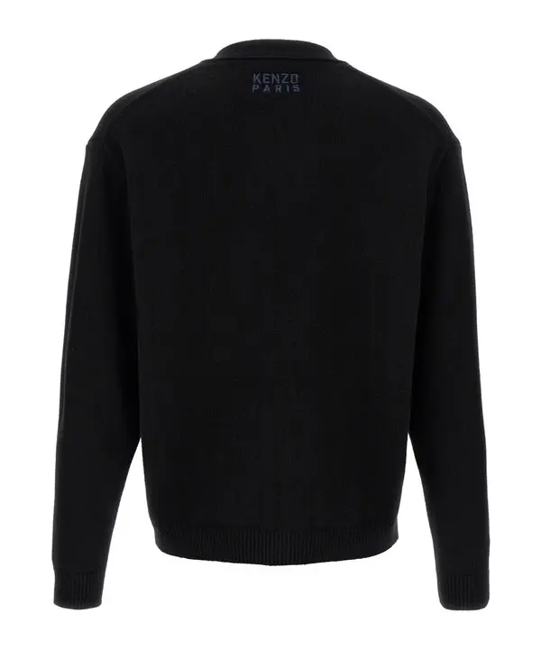 Kenzo Happy Tiger Patch Knit Cardigan