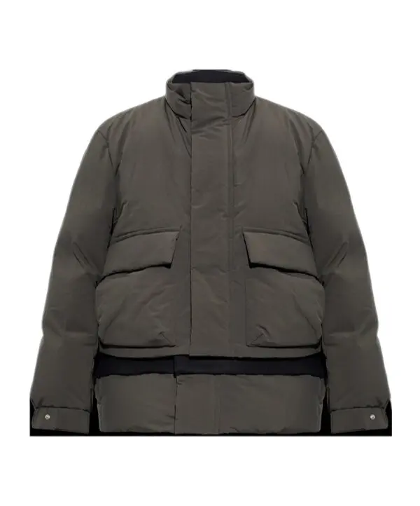 Sacai Long-sleeved Padded Jacket - Grey