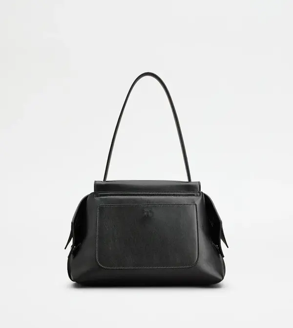 TOD'S Wave Logo Embossed Shoulder Bag