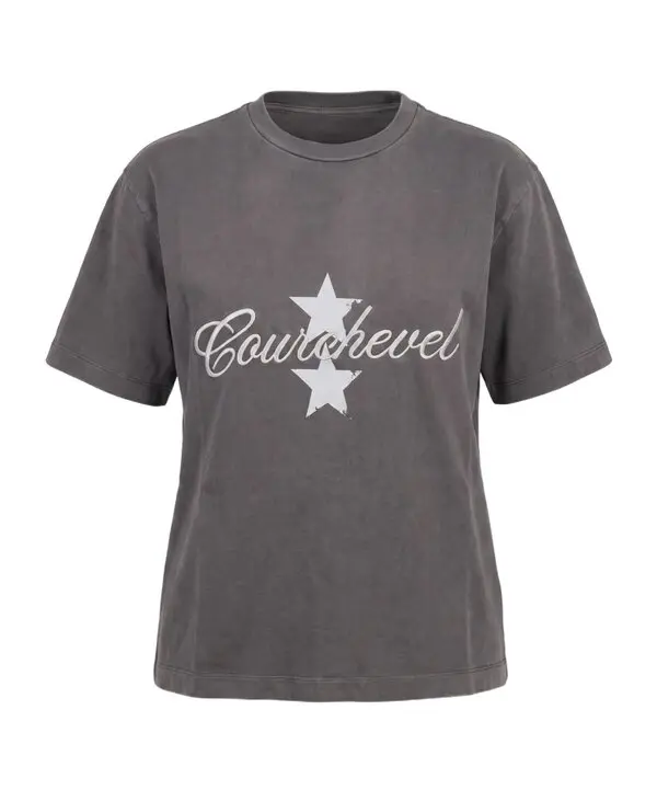 ICON DENIM LOS ANGELES Courchevel Graphic-print T-shirt - Grey