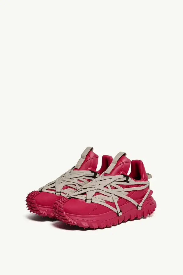 Moncler Trailgrip Megelace Leather Sneakers