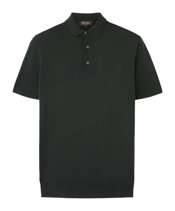 Loro Piana Wish Short-sleeved Polo Shirt - Black