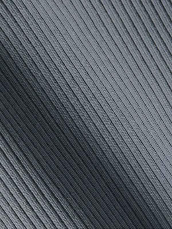 AGOLDE Cutout Ribbed Cotton Top