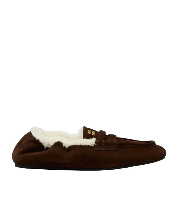 Miu Miu Logo Loafers