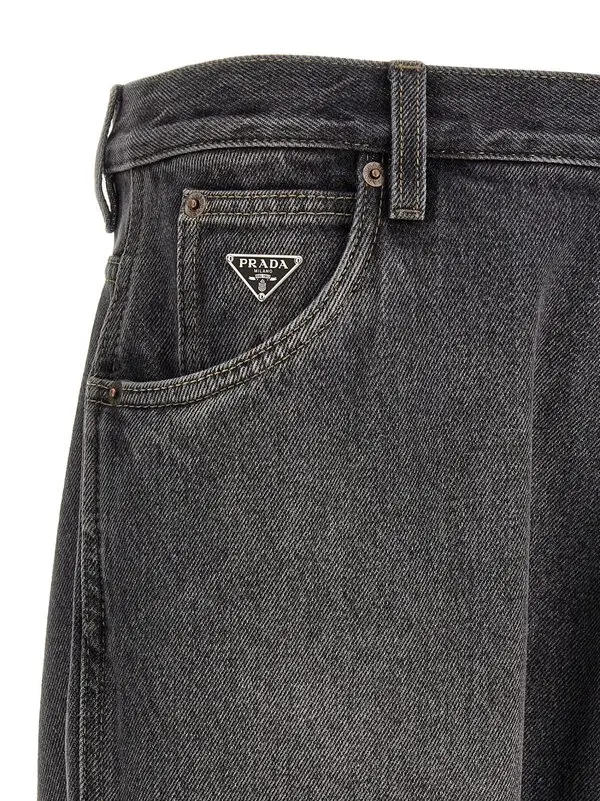 Prada Jeans With A Triangle Logo