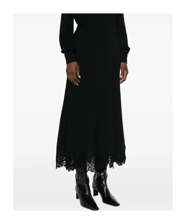 Zimmermann Lace Trim Midi Skirt