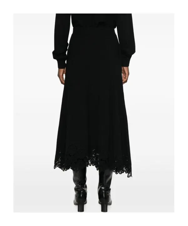 Zimmermann Lace Trim Midi Skirt