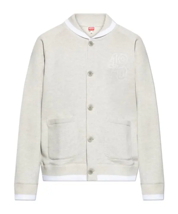Kenzo Long-sleeved Button-up Sweatshirt