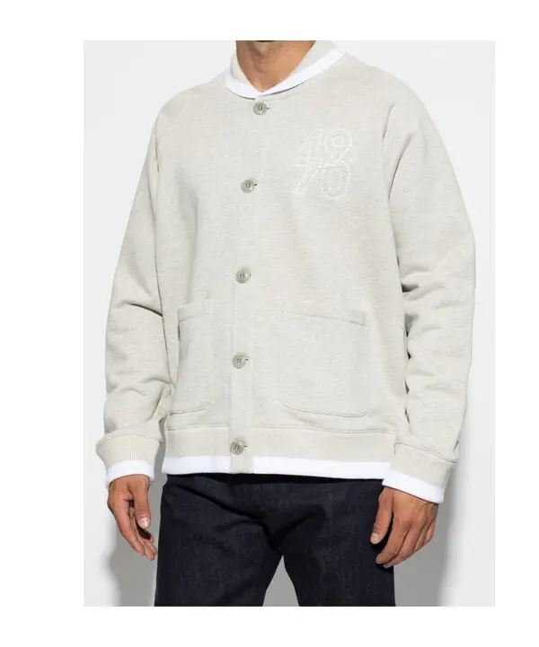 Kenzo Long-sleeved Button-up Sweatshirt