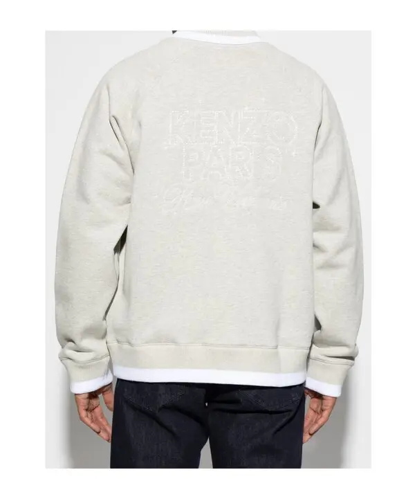 Kenzo Long-sleeved Button-up Sweatshirt