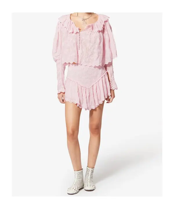 Isabel Marant Étoile Zoelia Ruffled Lace Shorts