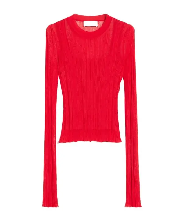 Sportmax Long-sleeved Knitwear - Red