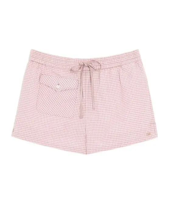 Valentino Garavani Plaid Shorts With V Logo Detail - Pink