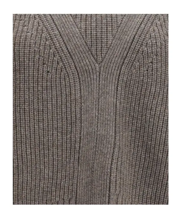 P.a.r.o.s.h Cutout Shoulder High Neck Knitted Sweater