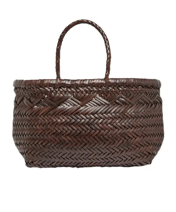 Dragon Diffusion Thinstrap Rattan Bag - Brown
