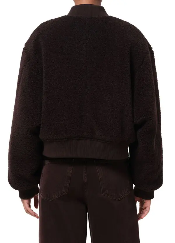 AGOLDE Long Sleeve Bomber Jacket With Ribbed Trims