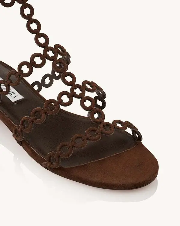 AQUAZZURA Infinity Chain Flat Sandals