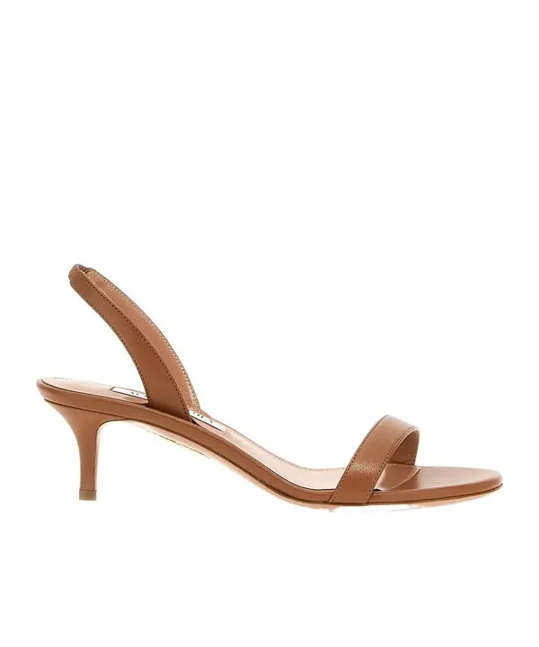 AQUAZZURA Open Toe Sandals - Brown