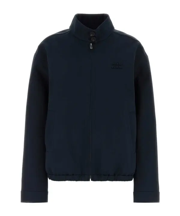 Miu Miu Long-sleeve Casual Jacket - Blue