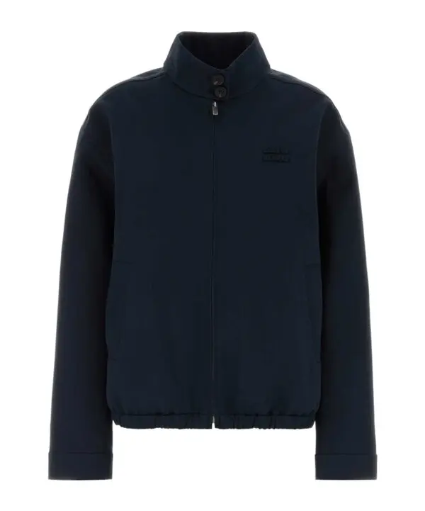 Miu Miu Long Sleeve Casual Jacket - Blue