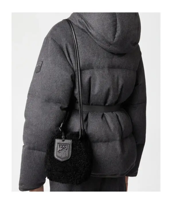 TOD'S Micro Shearling Bucket Bag