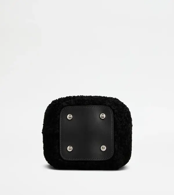 TOD'S Micro Shearling Bucket Bag