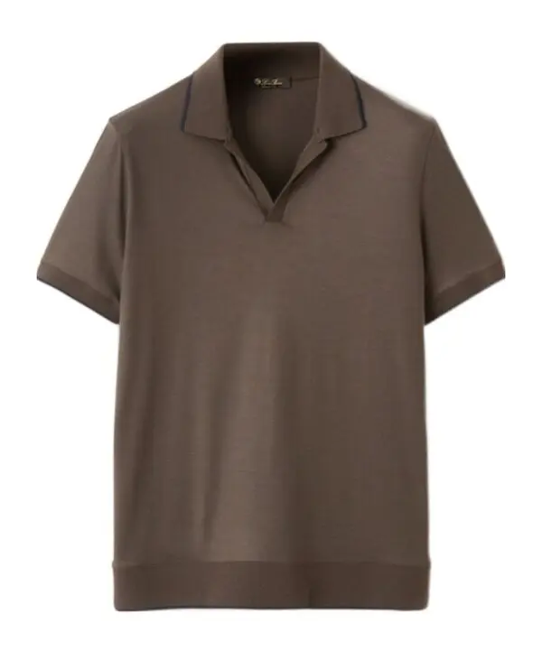 Loro Piana Waitaki Polo Shirt - Brown Licorice