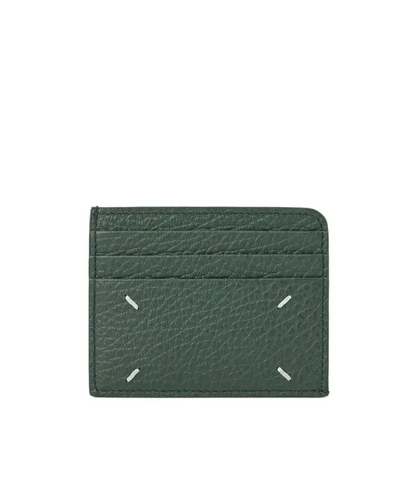 MAISON MARGIELA Four Stitches Card Holder - Bottle Green