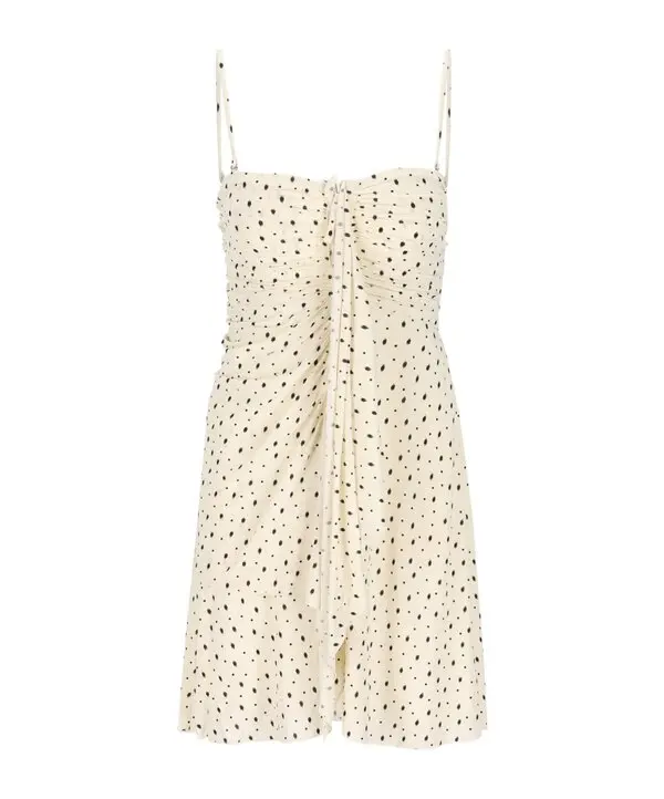 Isabel Marant Étoile Sleeveless Polka Dot Printed Dress - White