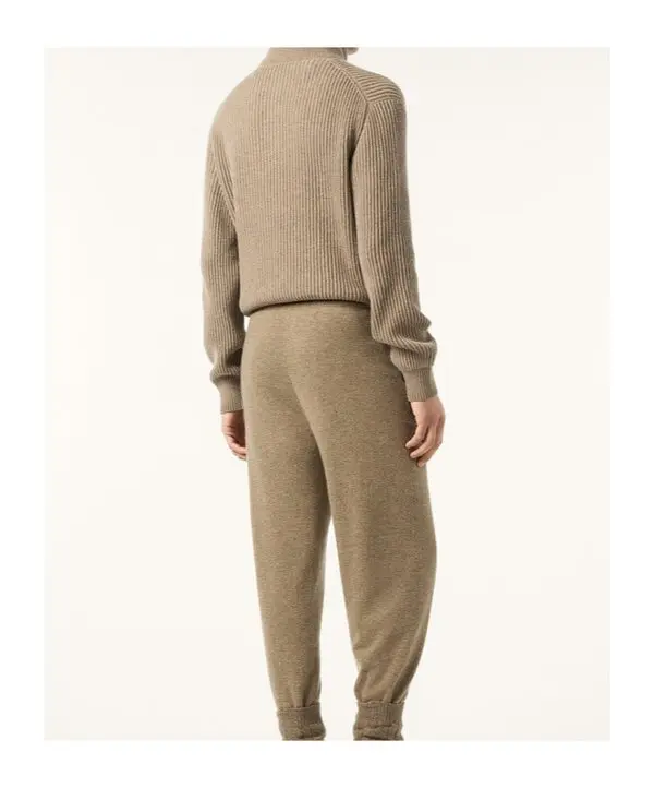 Loro Piana Ribbed Knit Pullover With Zip Neck - Beige