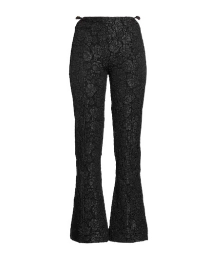 GANNI Bootcut Floral Jacquard Trousers
