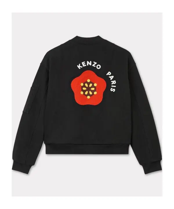 Kenzo Embroidered Logo Zip-up Bomber Jacket